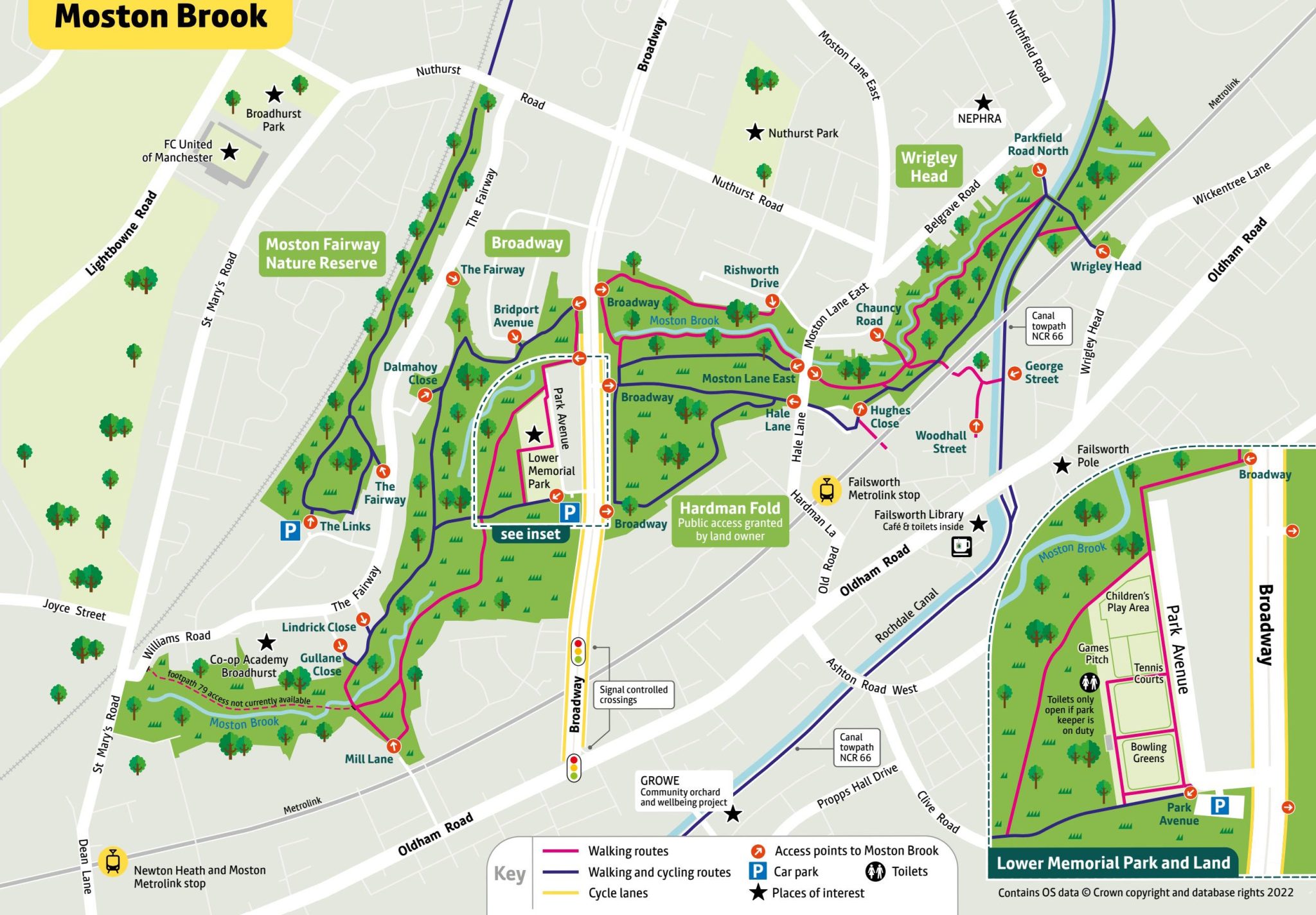 Location – Friends of Moston Brook and Lower Failsworth Memorial Land